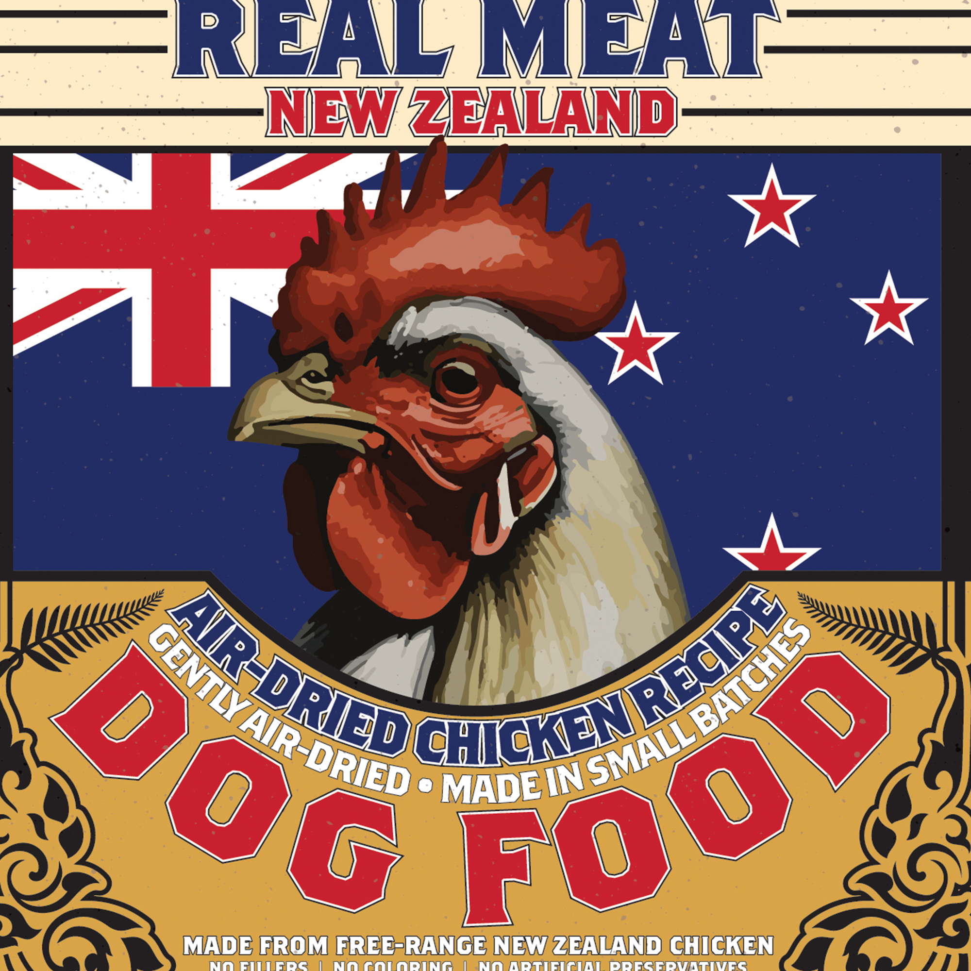 New Zealand Air-Dried Chicken Dog Food 2lb
